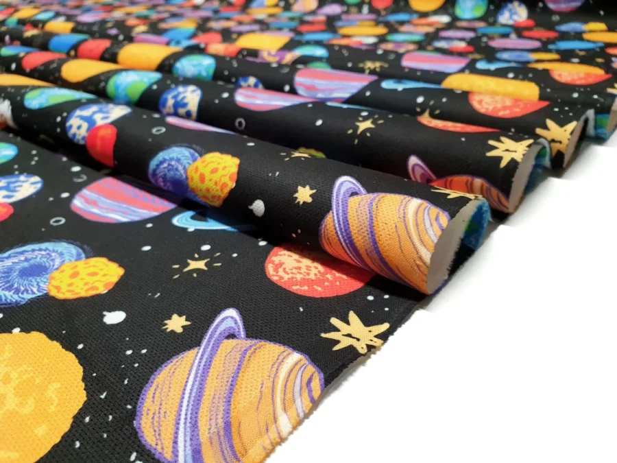 Colorful Planets and Stars Fabric - Havana Concept
