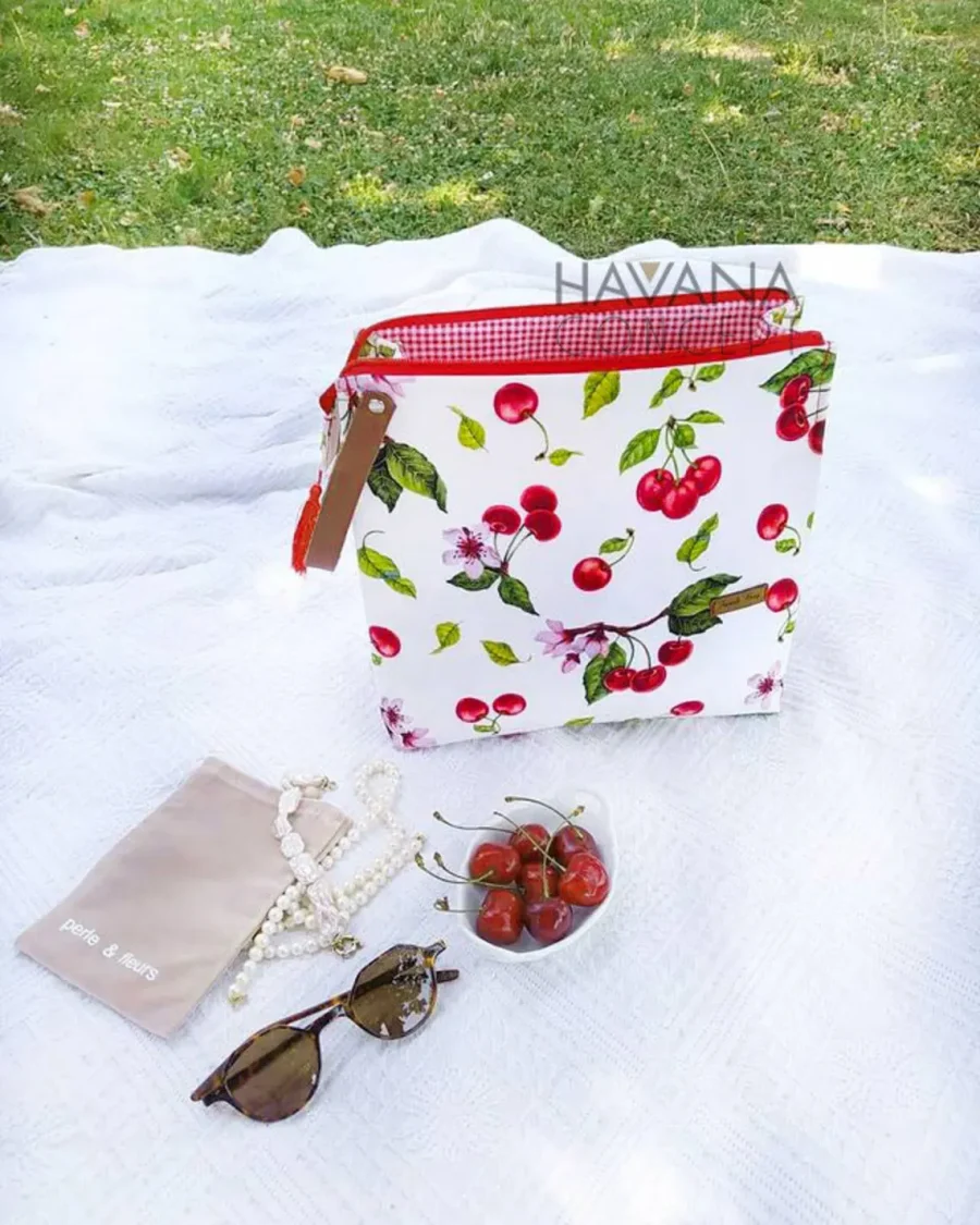 Cherry Print Fabric - Havana Concept