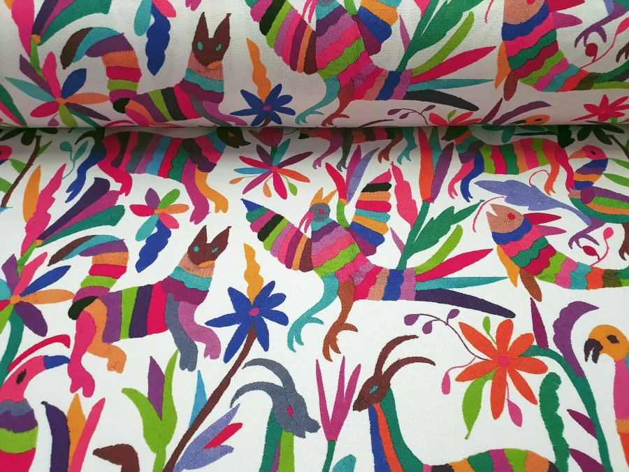 Mexican Otomi Print Fabric - Havana Concept